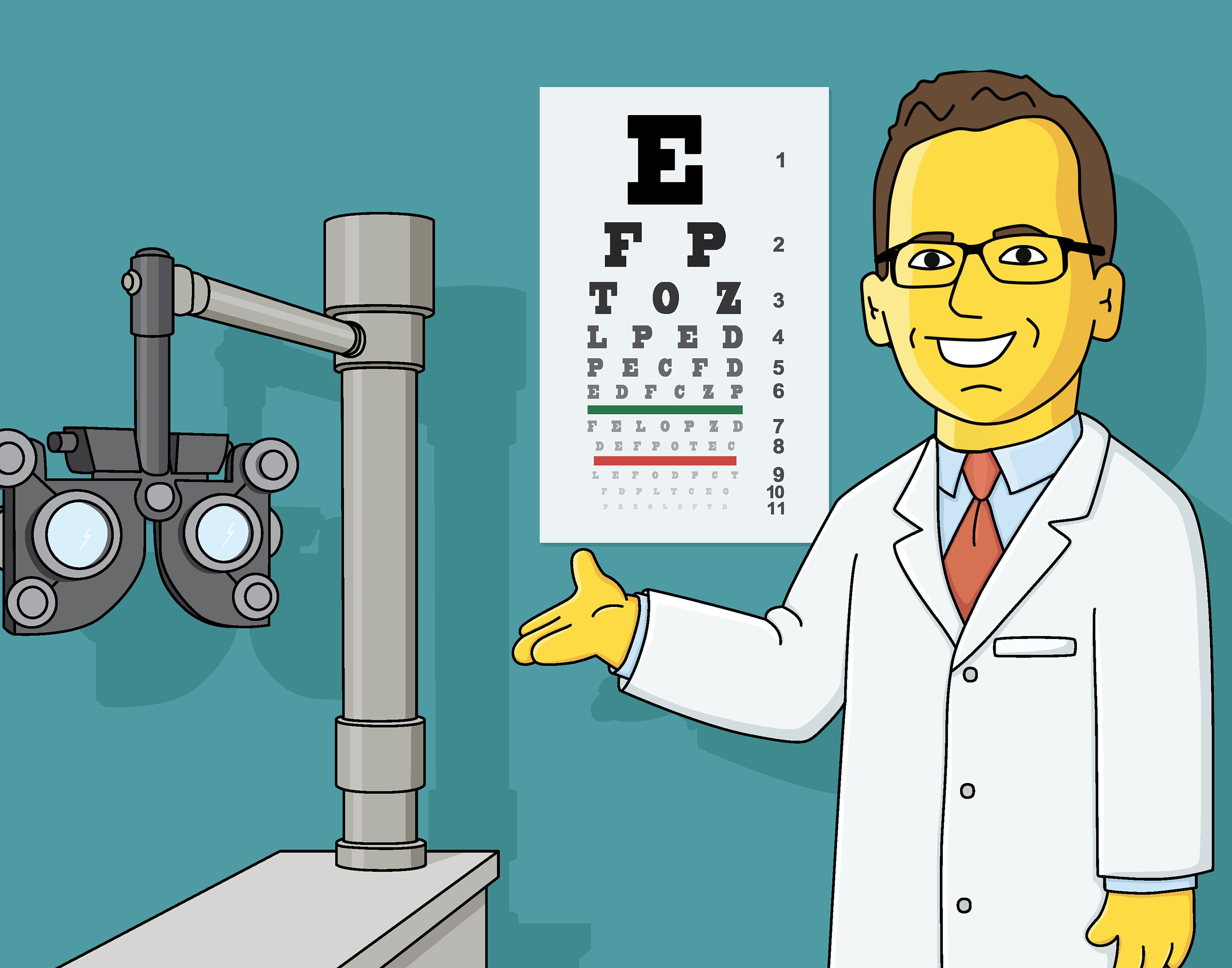 Optician Gift Custom Cartoon Portrait / ophthalmology gift | Etsy