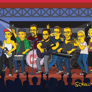 Tuba Player Gift Portrait as Cartoon Character / Tuba Art / Tuba Gift ...