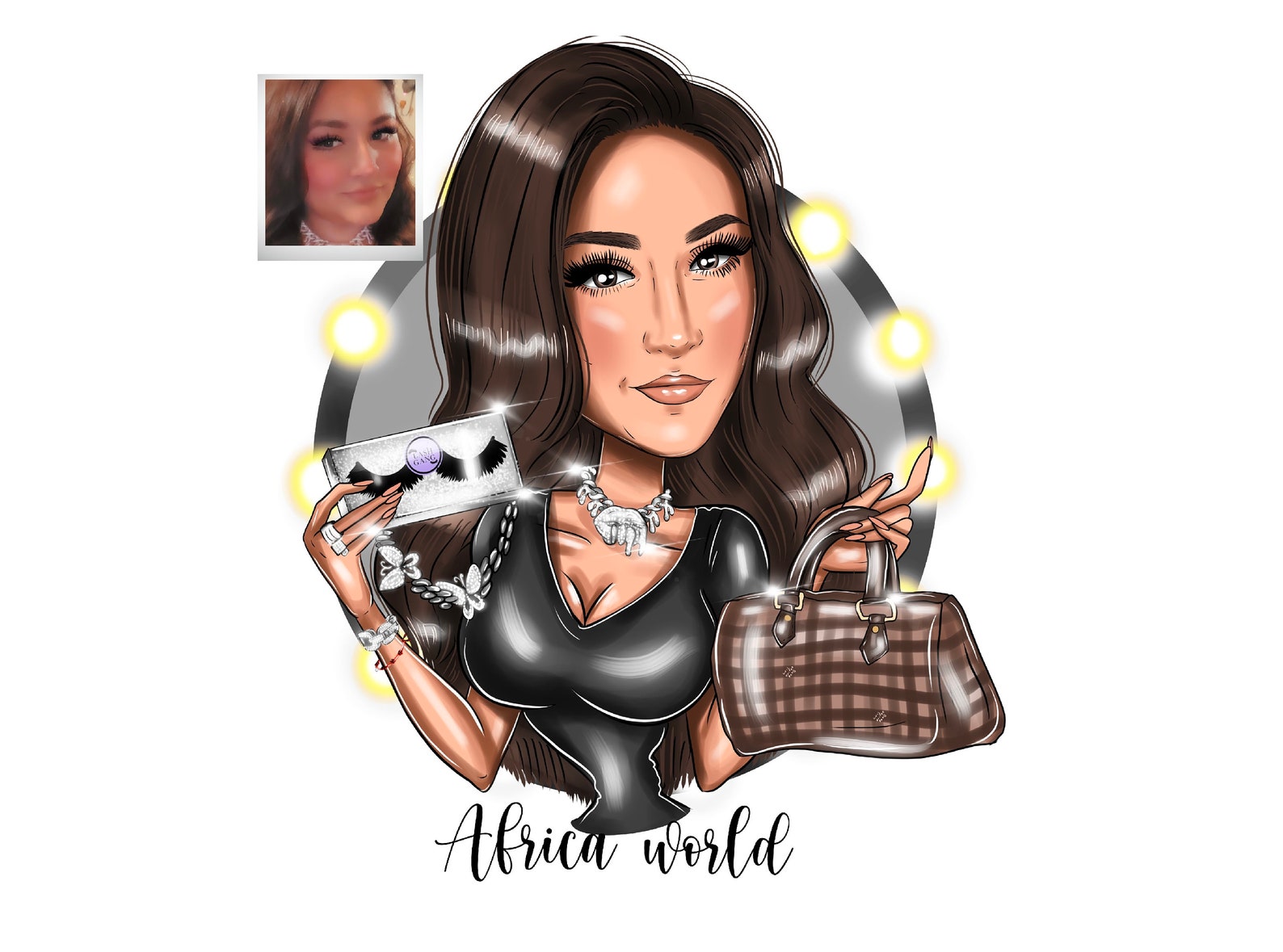 Profile Logo Etsy Shop Logo Business Cartoon Portrait Logo - Etsy