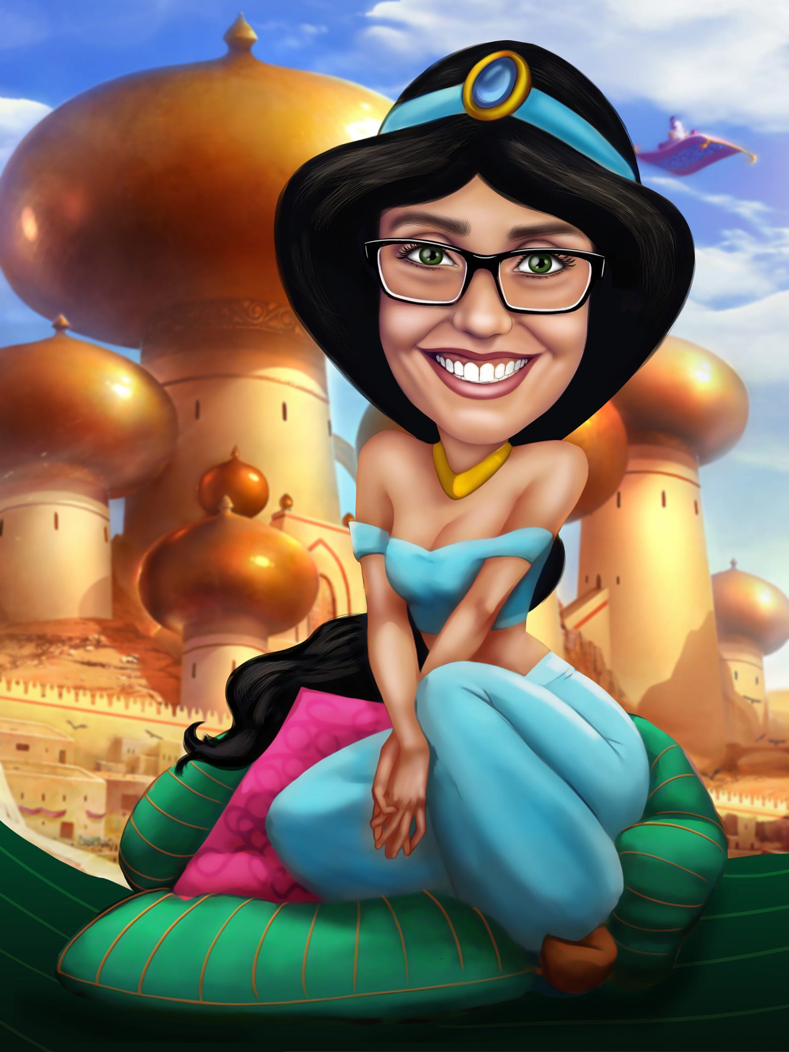 Custom Cartoon Character Portrait From Photo / Cartoon Style / - Etsy