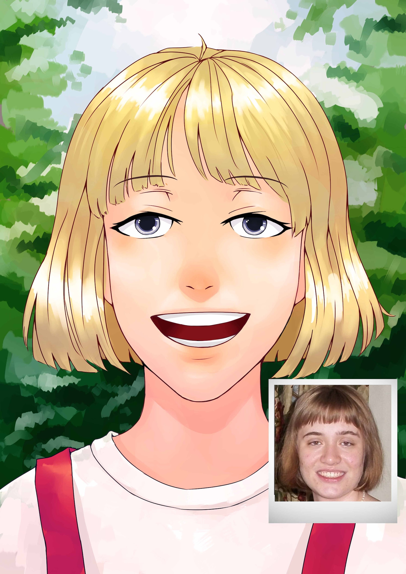 Custom Anime Portrait From Your Photo Anime Commission Anime | Etsy