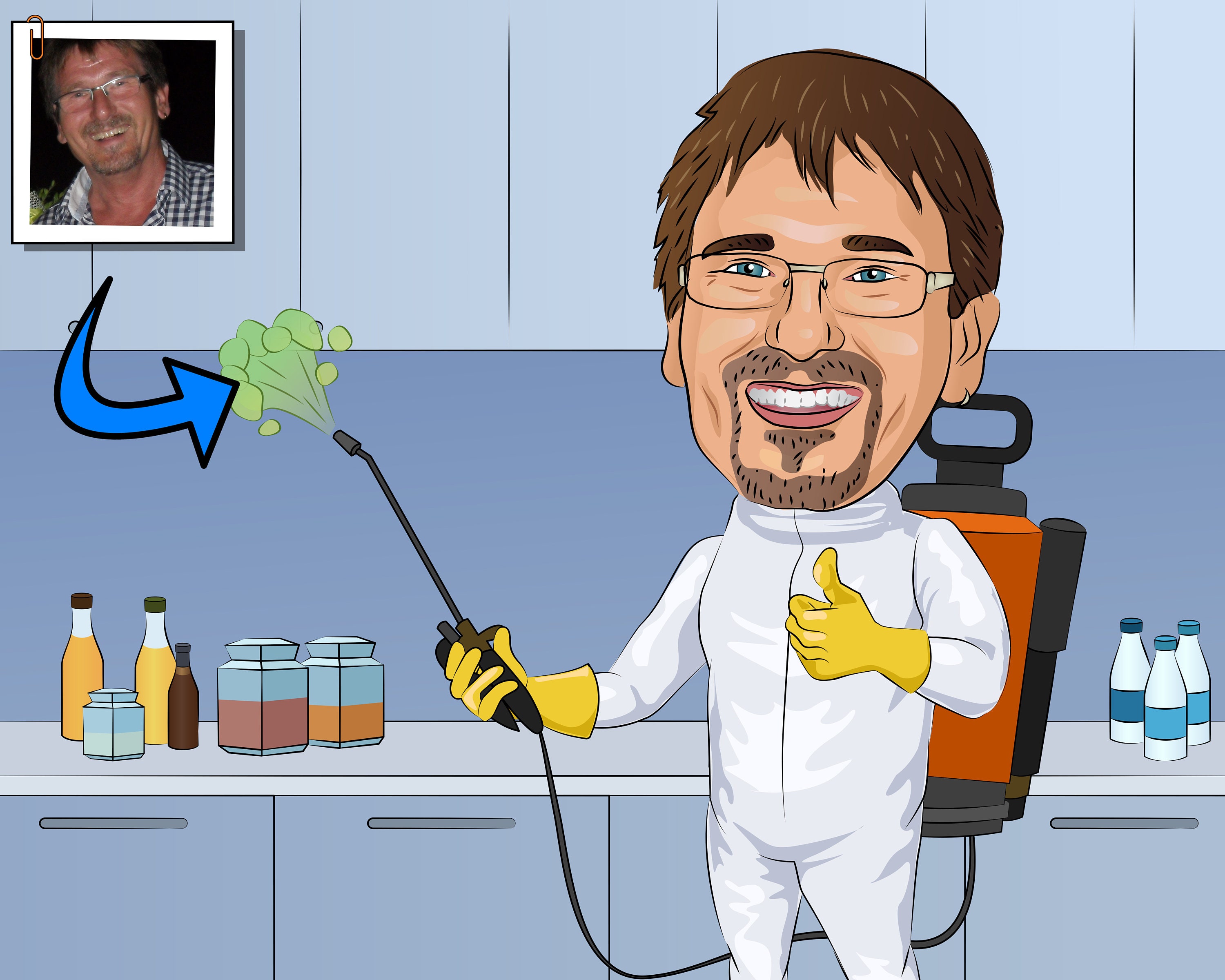 Bug Exterminator Cartoon