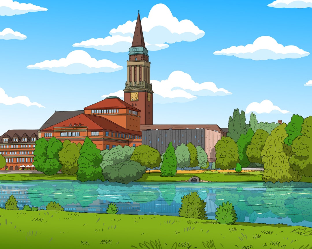 Kiel Gift - Custom Yellow Cartoon Portrait From Photo, Kiel Art - Etsy