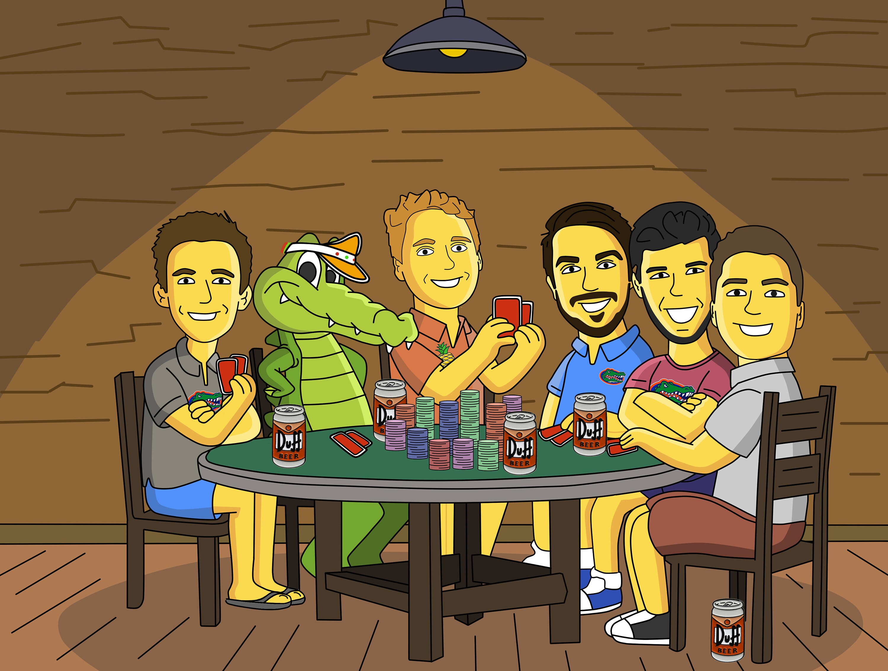 Card Player Gift Custom Cartoon Portrait From Photo / - Etsy