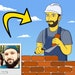 Brick Mason Gift Custom Portrait From Your Photo as Yellow Character ...