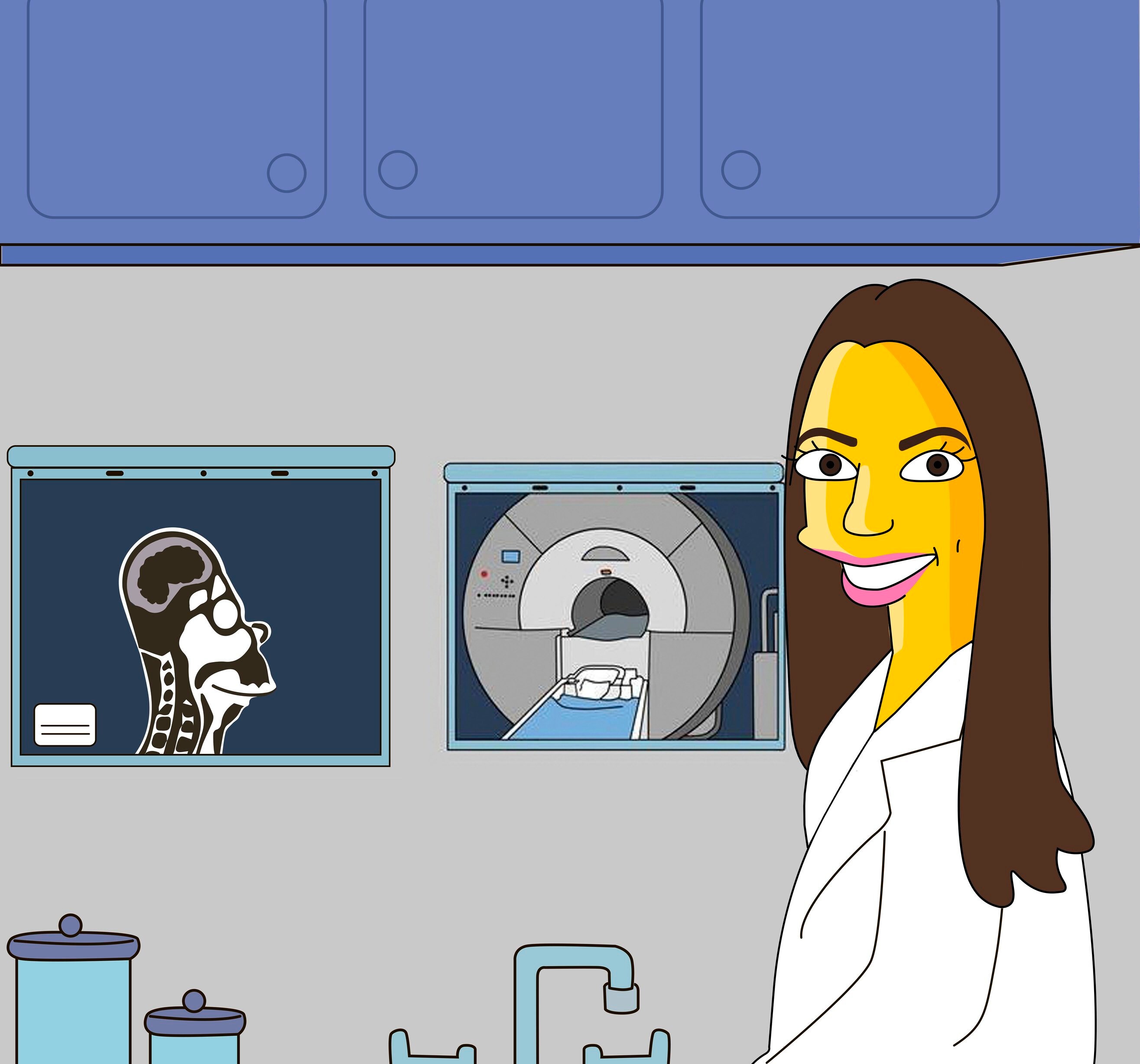 MRI Tech Gift - Custom Portrait as Yellow Character - Etsy