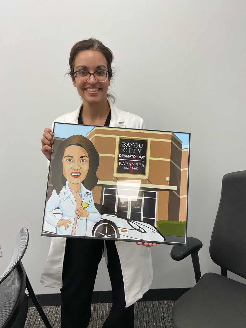 Geriatric Nurse Gift - Custom Caricature From Photo, Support Worker ...