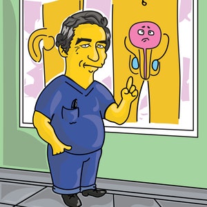 Urologist Gift Custom Portrait as Cartoon Character / Urology Gifts ...