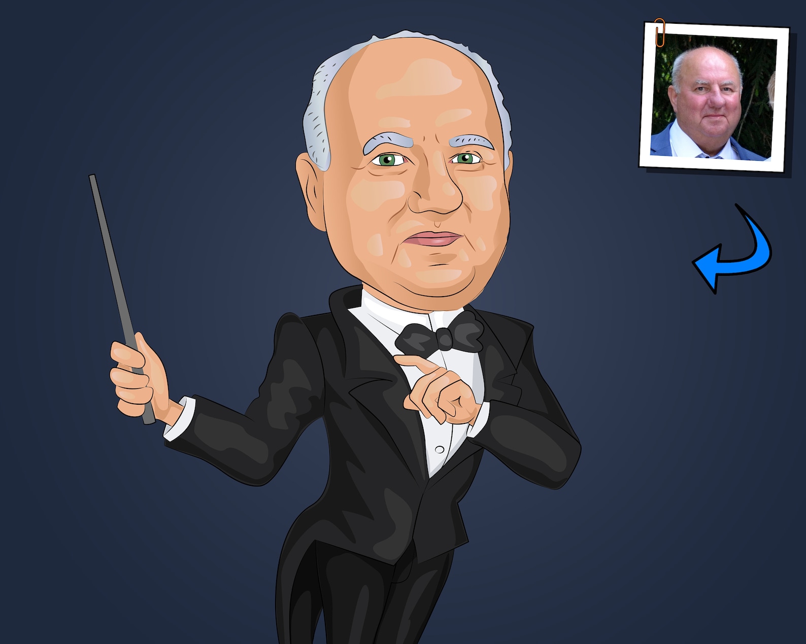 Conductor Gift Custom Caricature From Photo / Choir Director - Etsy