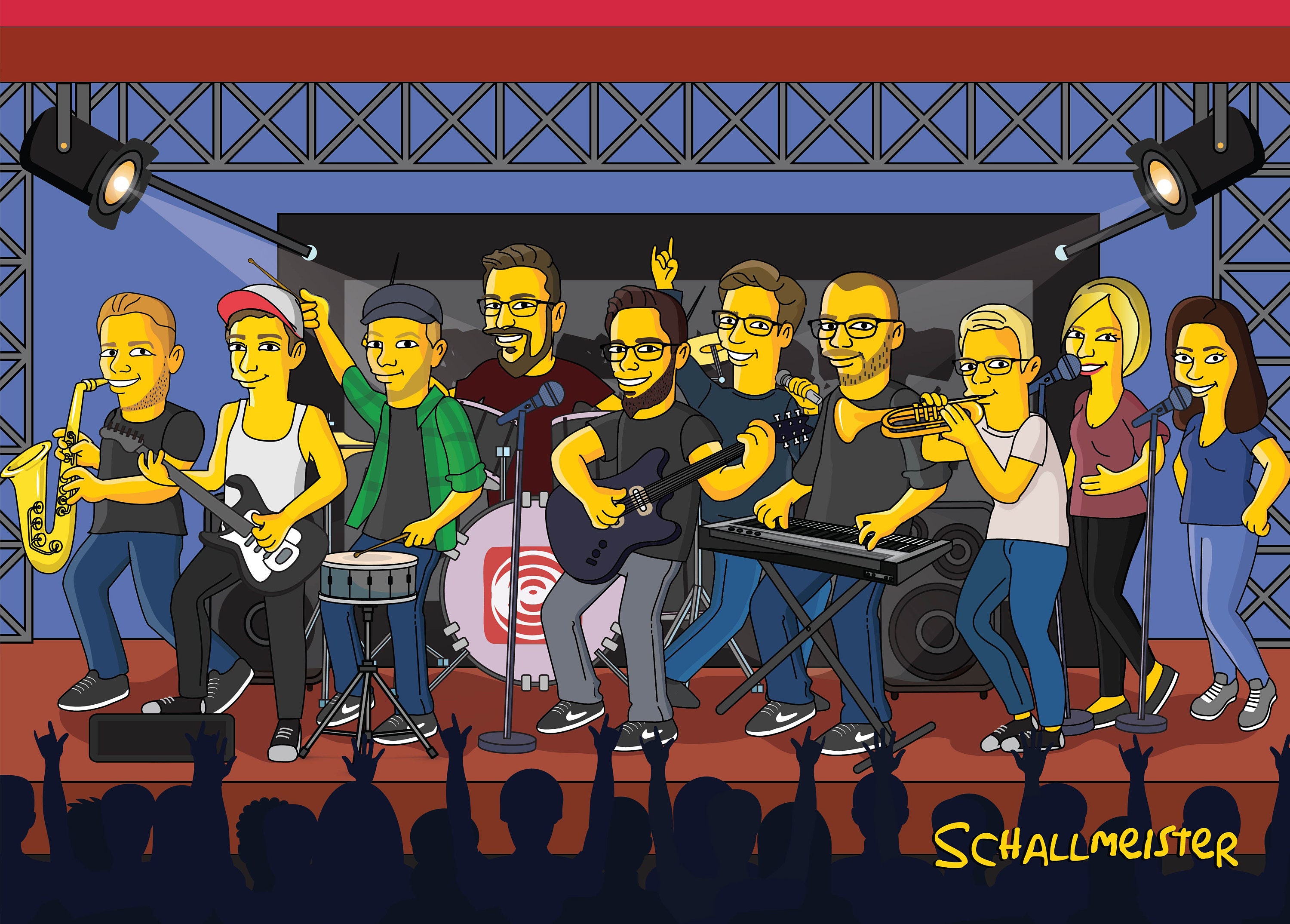 Jazzman Gift Portrait as Cartoon Character / Jazz Musician - Etsy