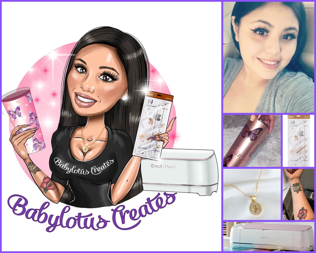 Crafter Logo With Cutting Machine - Custom Portrait for Your Business ...