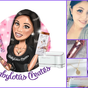 Crafter Logo With Cutting Machine - Custom Portrait for Your Business ...