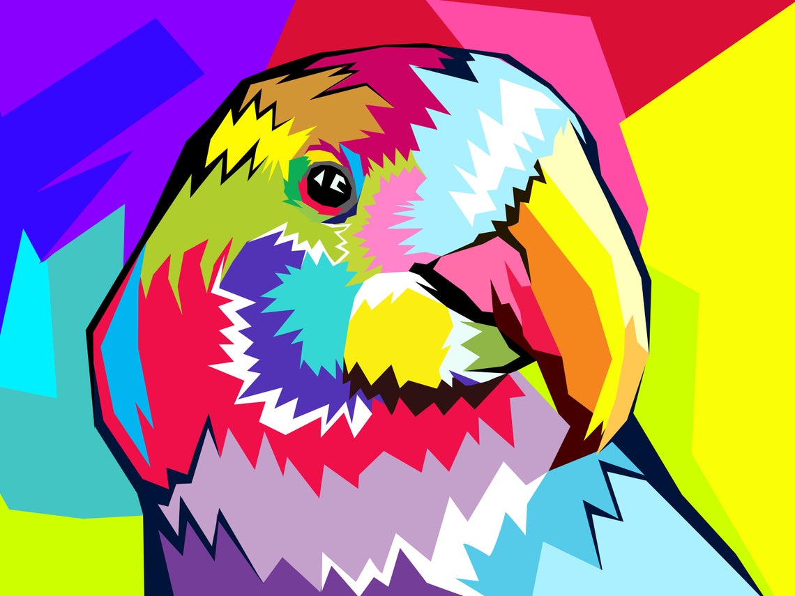 Custom WPAP Pet Portrait / Wedha Pet Portrait / Wpap Art - Etsy