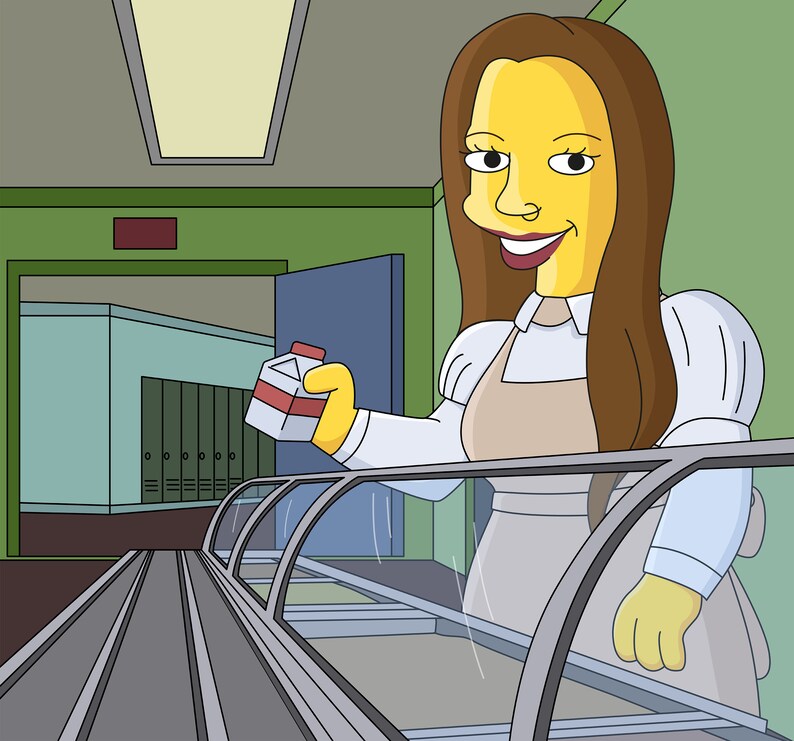 Lunch Lady Gift - Custom Portrait as Cartoon Character / School Lunch ...