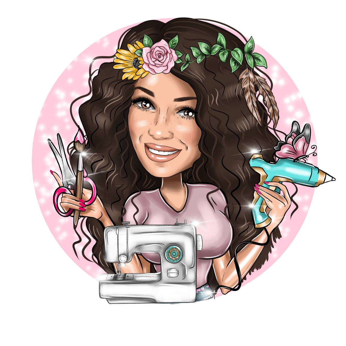 Bra Shop Logo Design Custom Portrait Logo for Your Shop / | Etsy