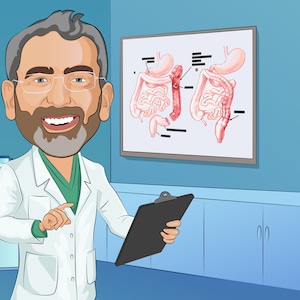 Proctologist Gift - Custom Caricature From Photo, Proctology Gift - Etsy