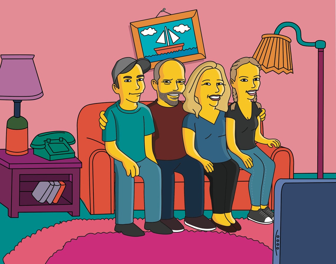 50th Birthday Gift for Women Cartoon Portrait / 50th - Etsy