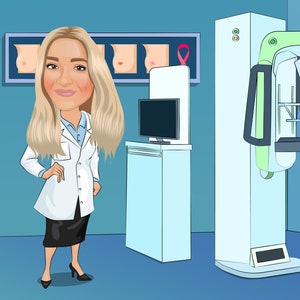 Mammographer Gift - Custom Caricature From Photo, Mammography, Mammo ...