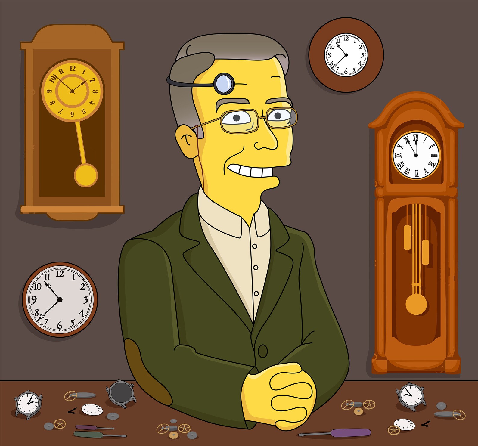 Watchmaker Gift Custom Portrait From Your Photo as Yellow - Etsy