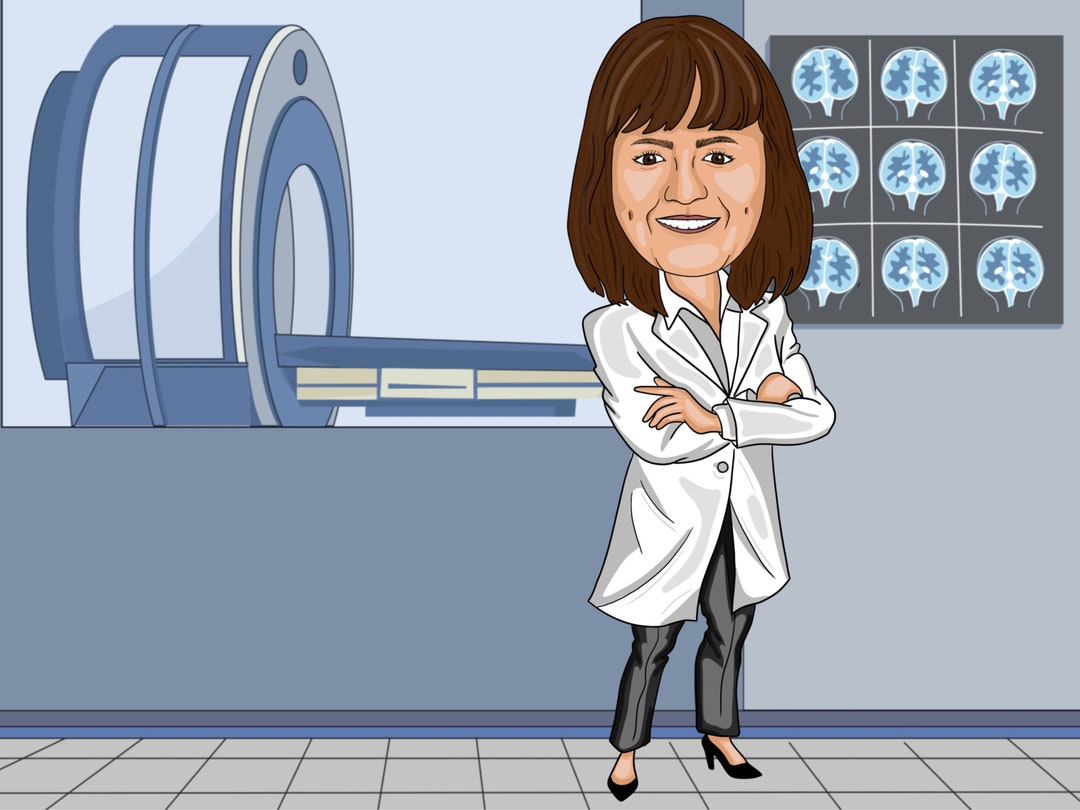 CT Tech Gift - Custom Caricature From Photo, CT Technologist - Etsy
