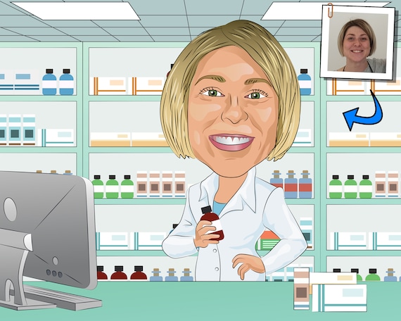 Pharmacy Technician Cartoon