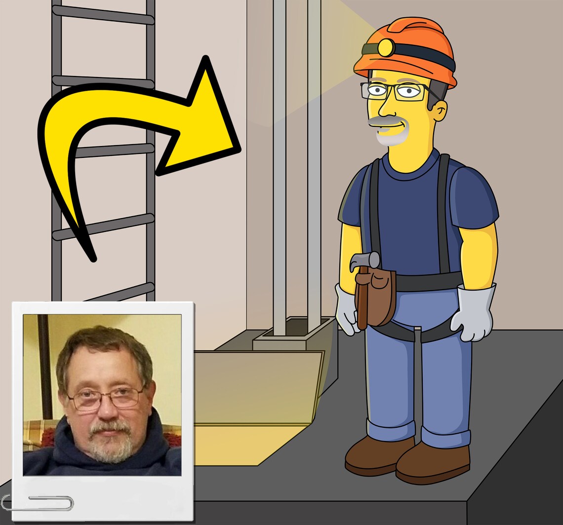 Elevator Mechanic Gift Custom Portrait From Your Photo as | Etsy