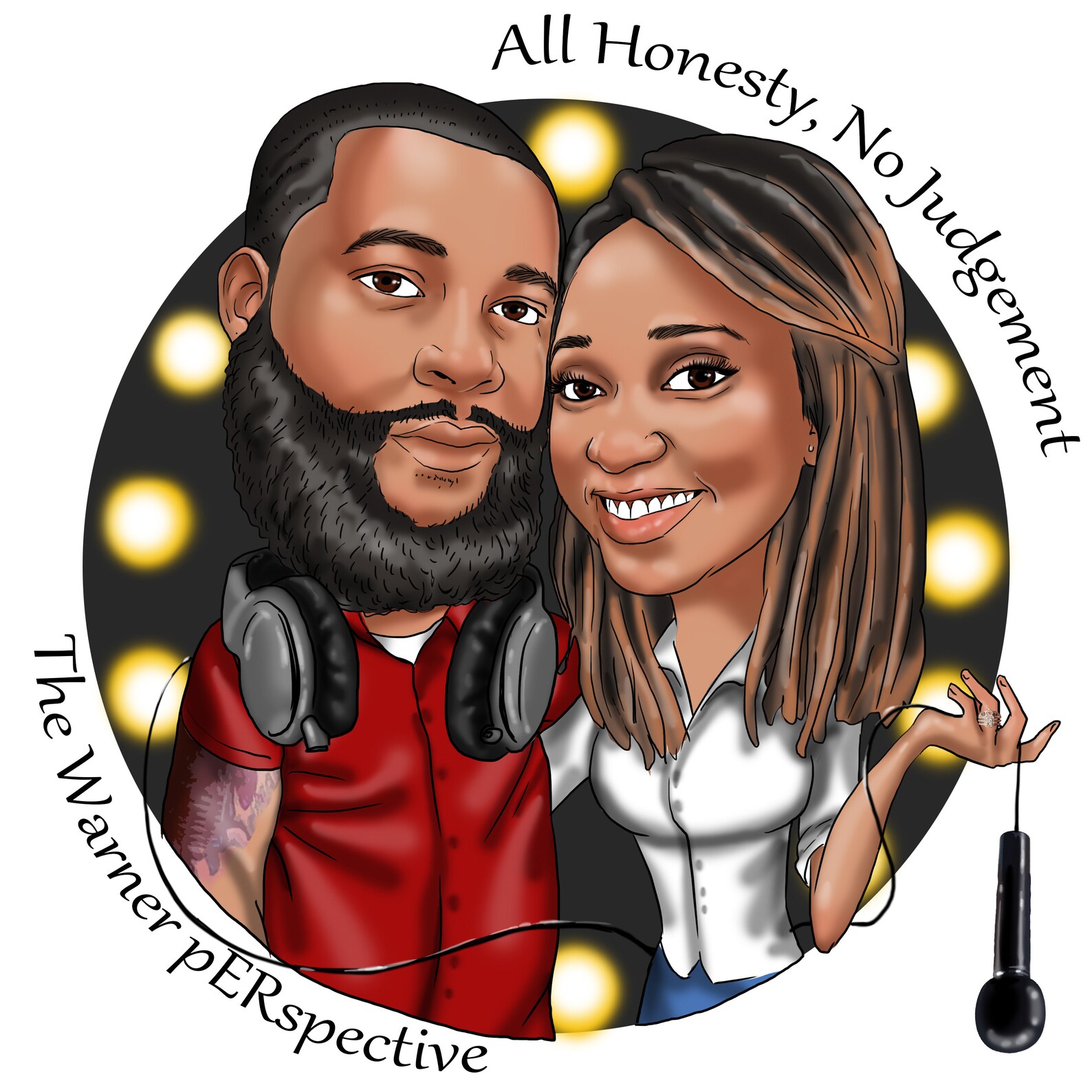Podcaster Logo Custom Portrait for Your Business Logo - Etsy
