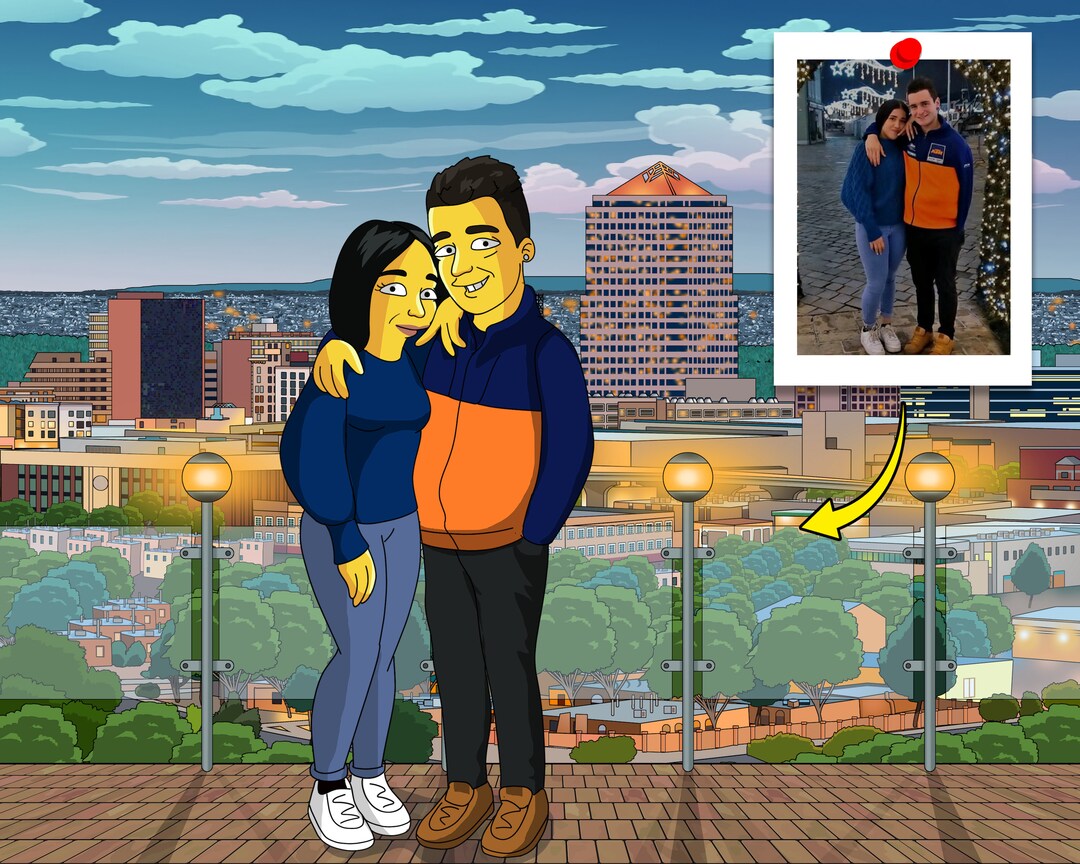 Custom Albuquerque Yellow Cartoon Portrait From Photo (digital File) - Etsy