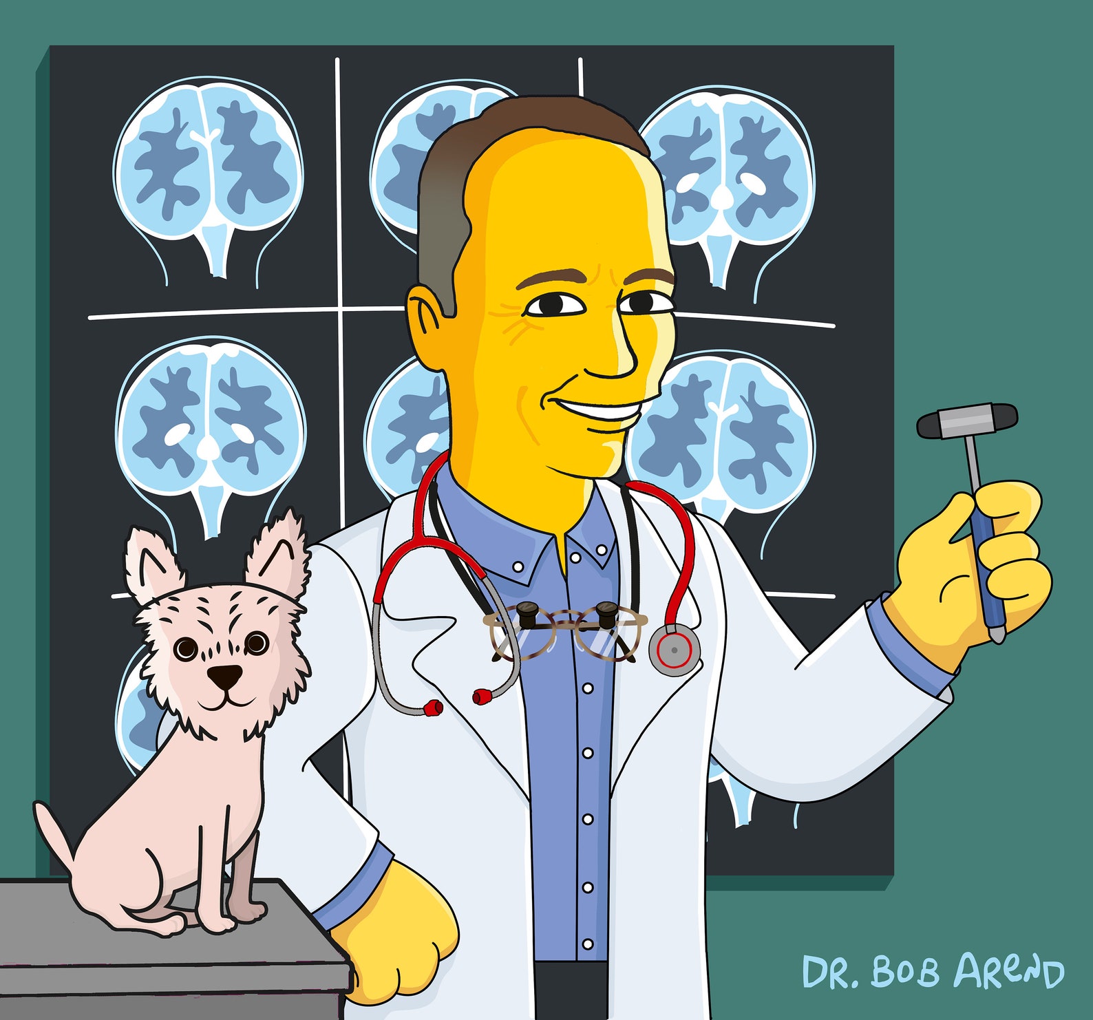 Neurologist Gift - Custom Portrait as Cartoon Character / Neurologist ...