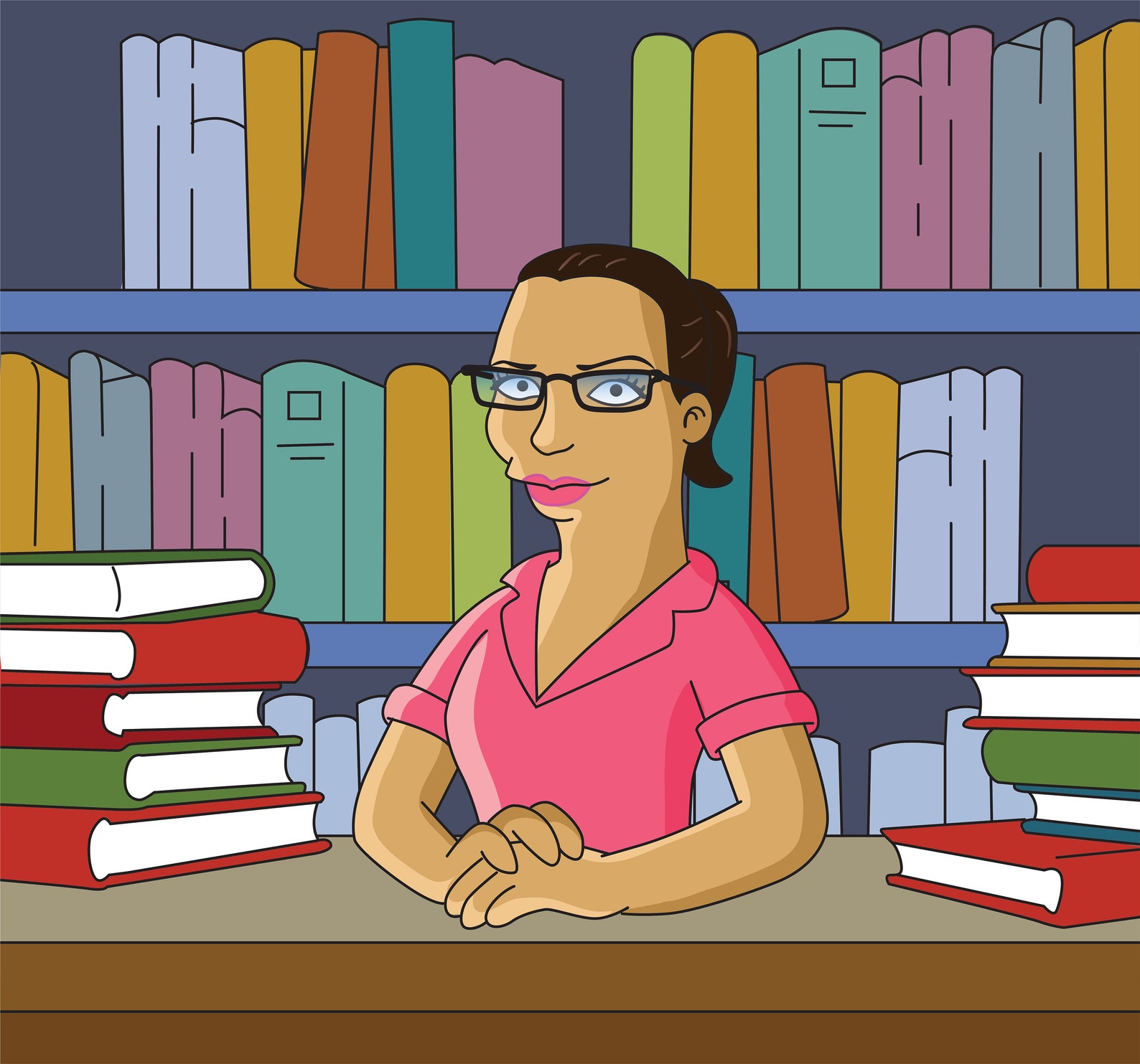 Archivist Gift Custom Portrait as Yellow Cartoon Character - Etsy