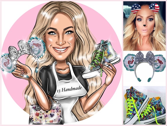 Craft Logo Design Custom Cartoon Portrait for Your Business - Etsy