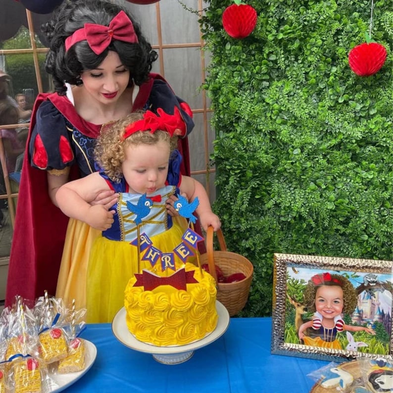 Custom Snow White Portrait / Snow White Party Ideas / Snow - Etsy
