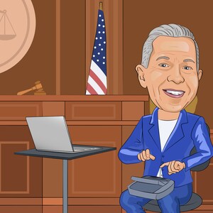 Court Reporter Gift - Custom Caricature Portrait From Your Photo - Etsy