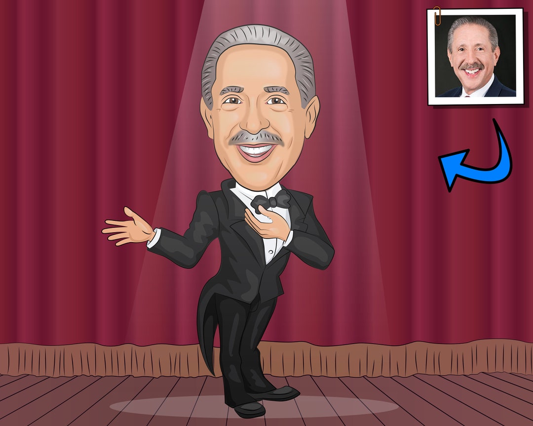 Opera Singer Gift - Custom Caricature From Photo, Opera Lover, Choir ...