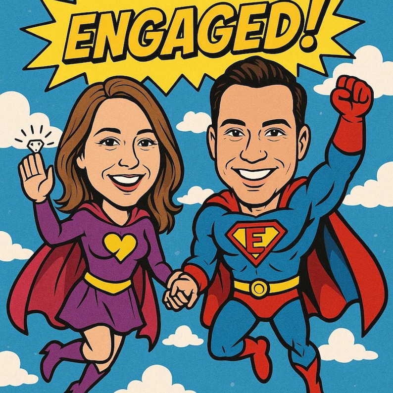 Comic Superhero Portrait From Your Photo, Comic Commission, Custom ...