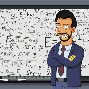 Math Teacher Gift - Custom Portrait as Cartoon Character ...