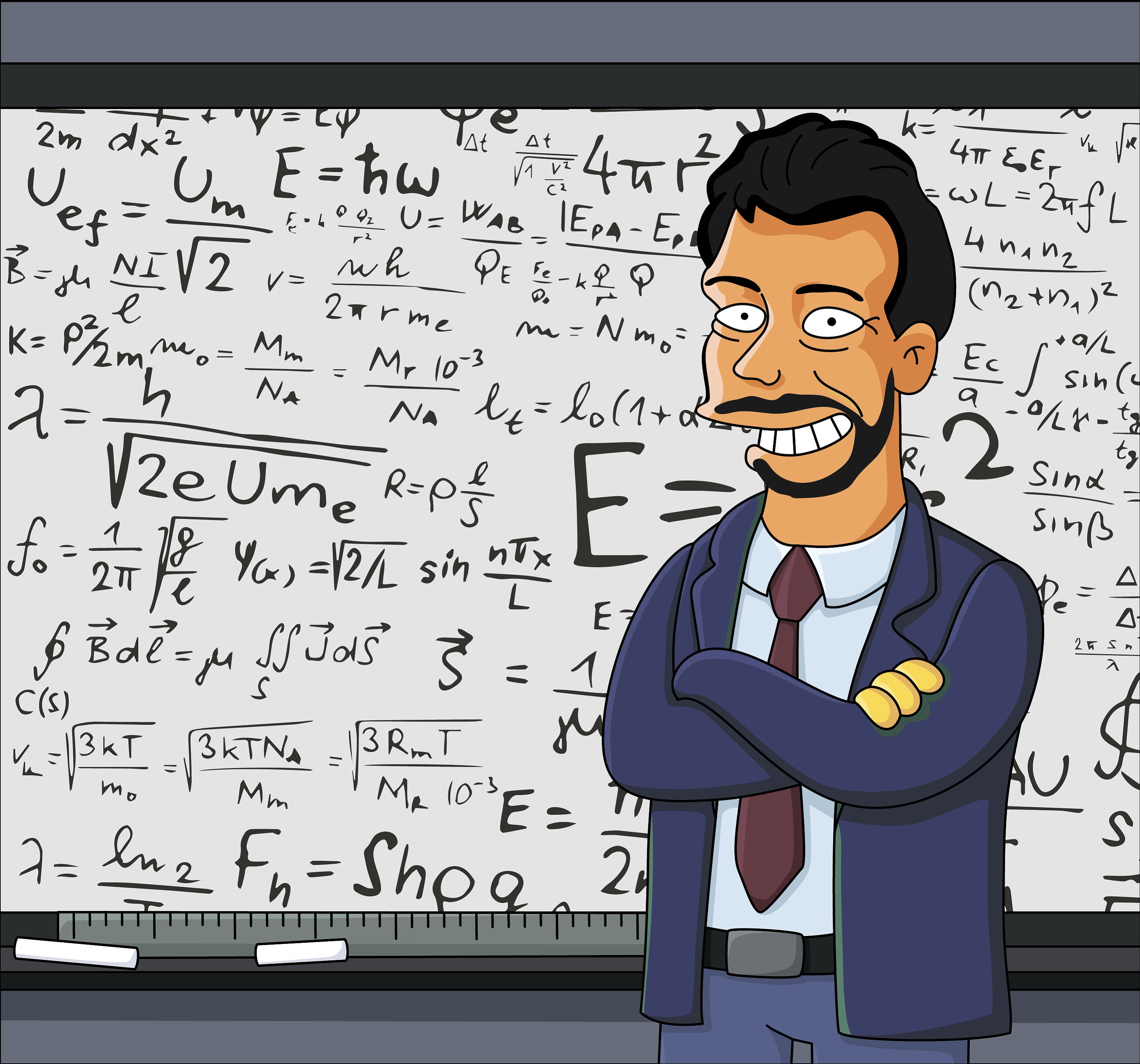 Math Teacher Gift Custom Portrait as Cartoon Character / | Etsy