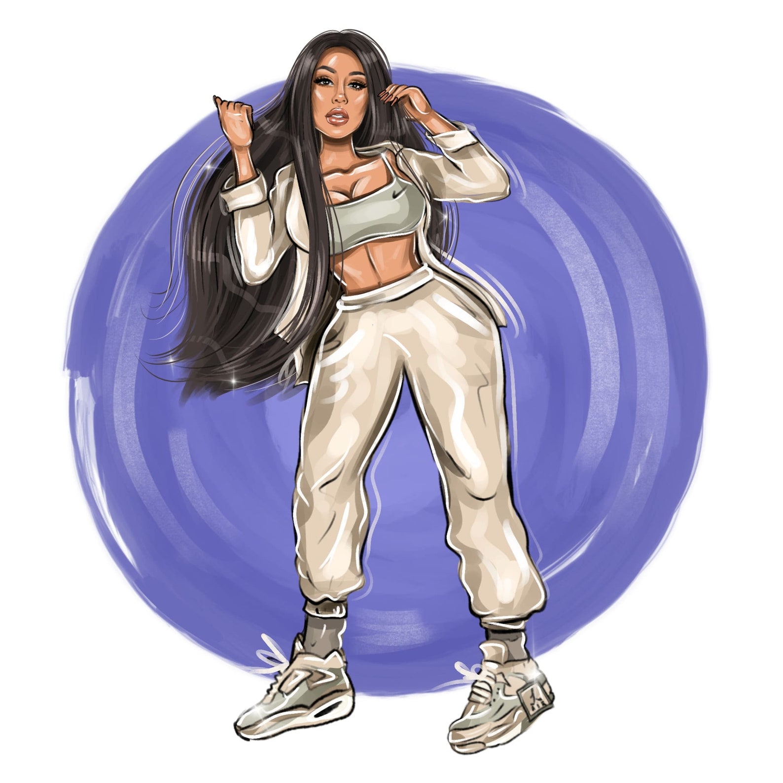 Profile Logo Etsy Shop Logo Business Cartoon Portrait Logo - Etsy