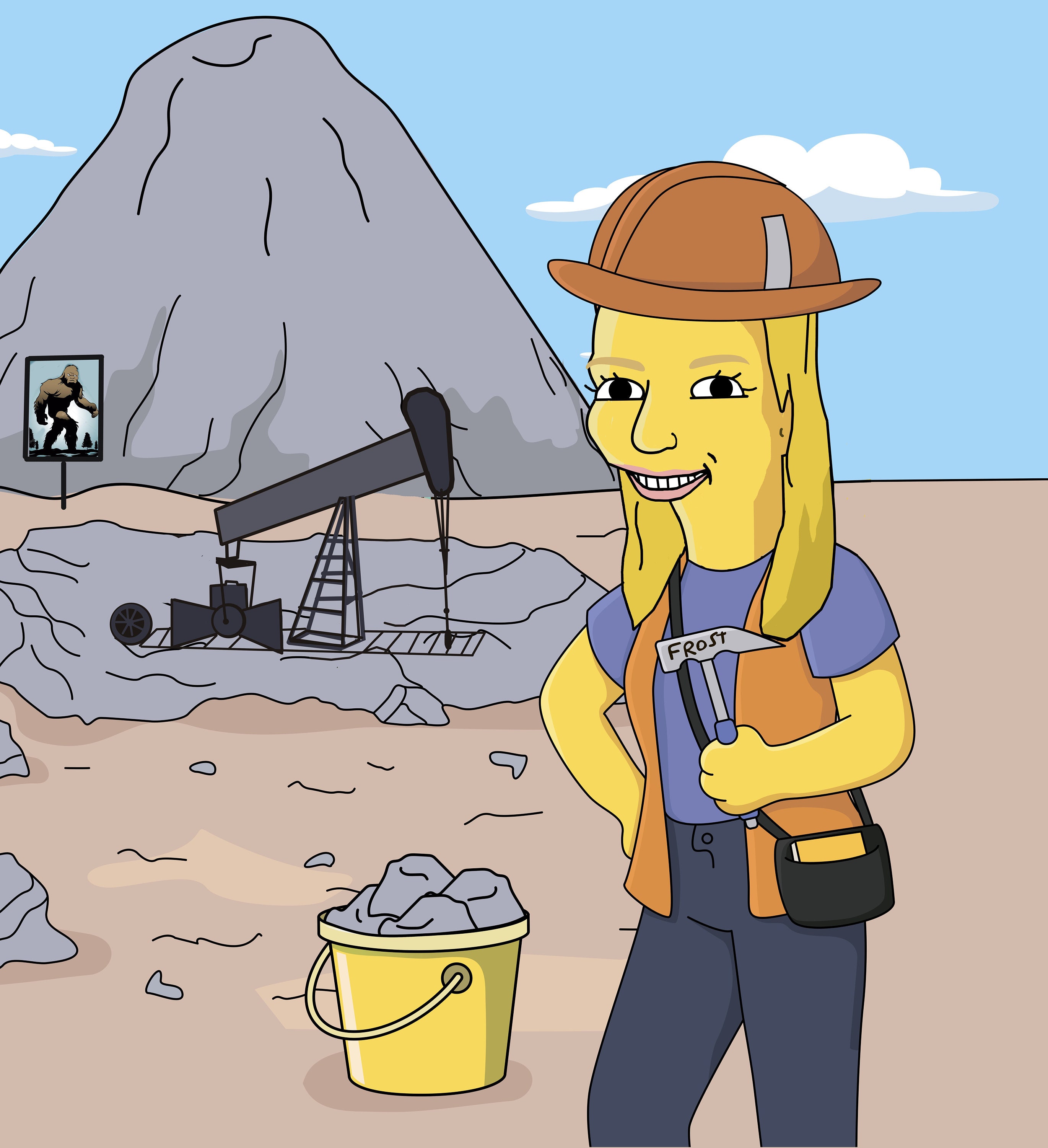 Oil Field Worker Cartoon