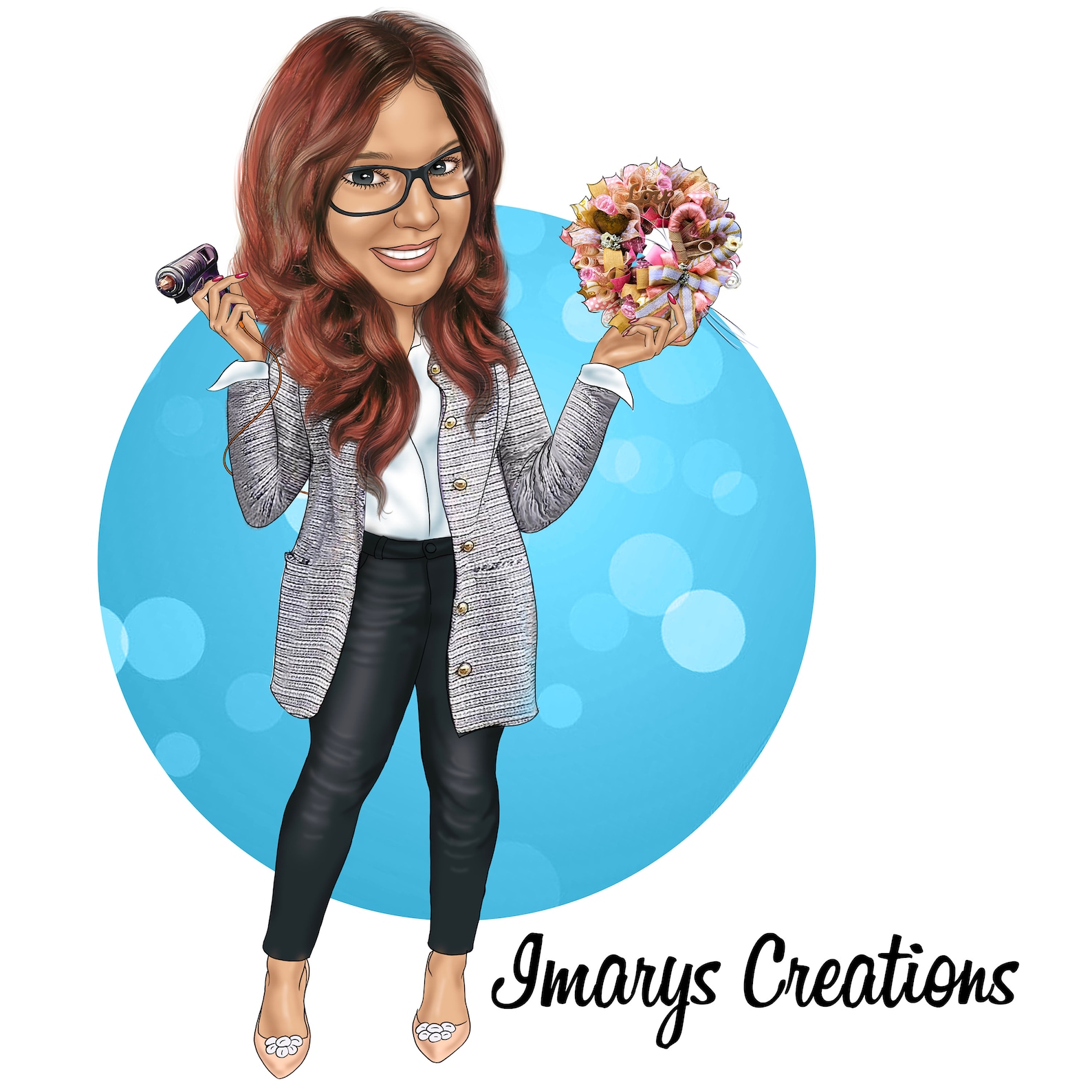 Crafter Logo Design Custom Cartoon Portrait for Your | Etsy