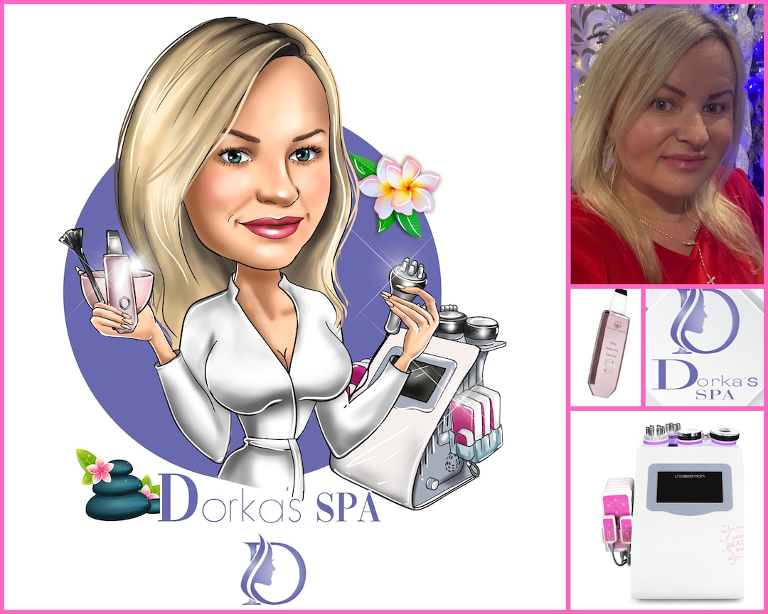Spa Logo - Custom Portrait for Your Business Logo / Wellness Logo - Etsy