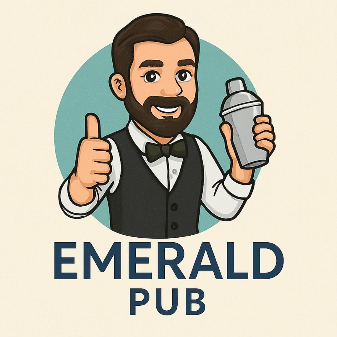 Bartender Logo - Custom Portrait Logo for Your Business, Bartending ...