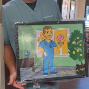 Urologist Gift - Custom Portrait as Cartoon Character / Urology Gifts ...