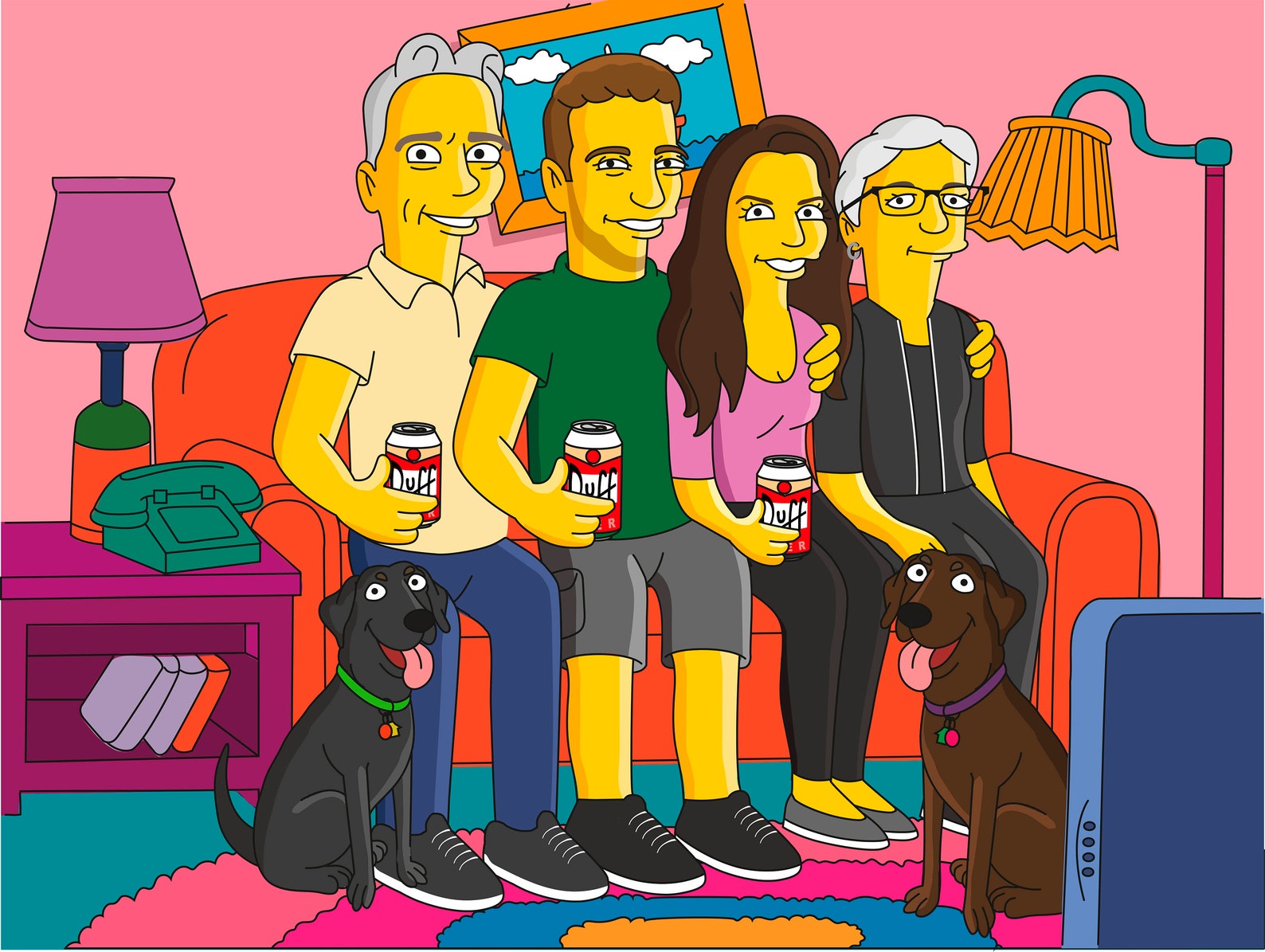 60th Birthday Gift for Women Cartoon Portrait / 60th - Etsy