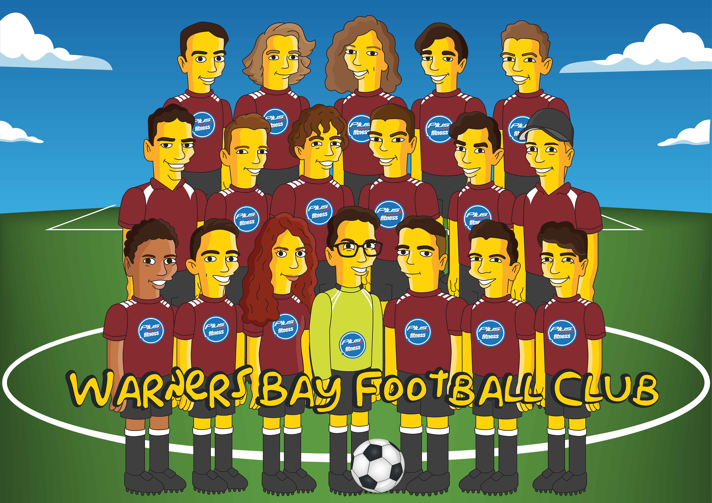 Soccer Team Cartoon