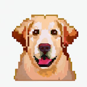 Pixel Art Pet Portrait From Photo, Pixelart, Pixel Art Portrait, Pixel ...