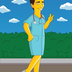 Commission Portrait / Yellow Avatar From Your Photo / Cartoon Avatar ...