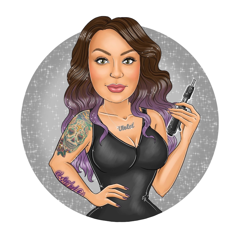 PMU Artist Logo Design Custom Portrait for Your Business | Etsy