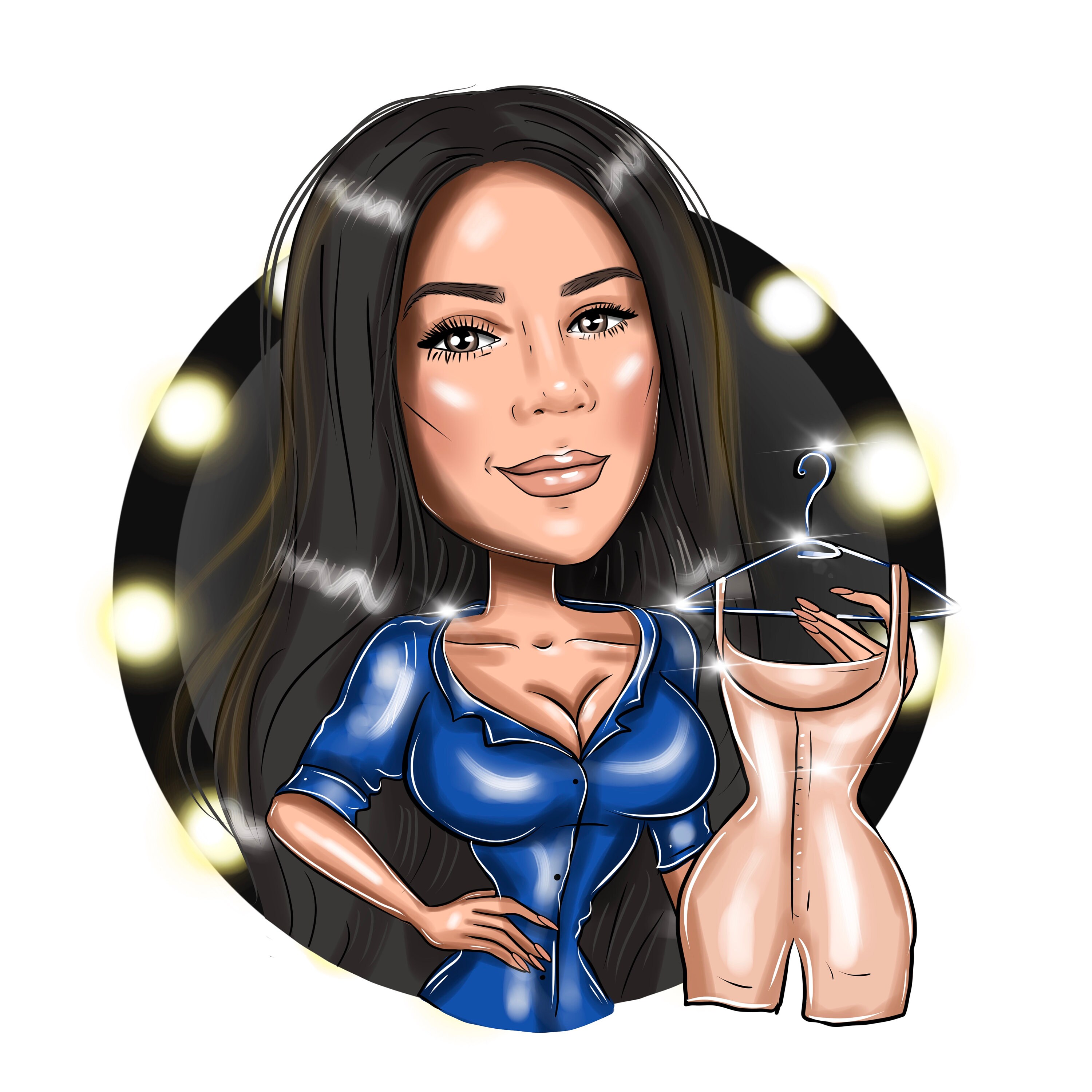 Bra Shop Logo Design Custom Portrait Logo for Your Shop / | Etsy