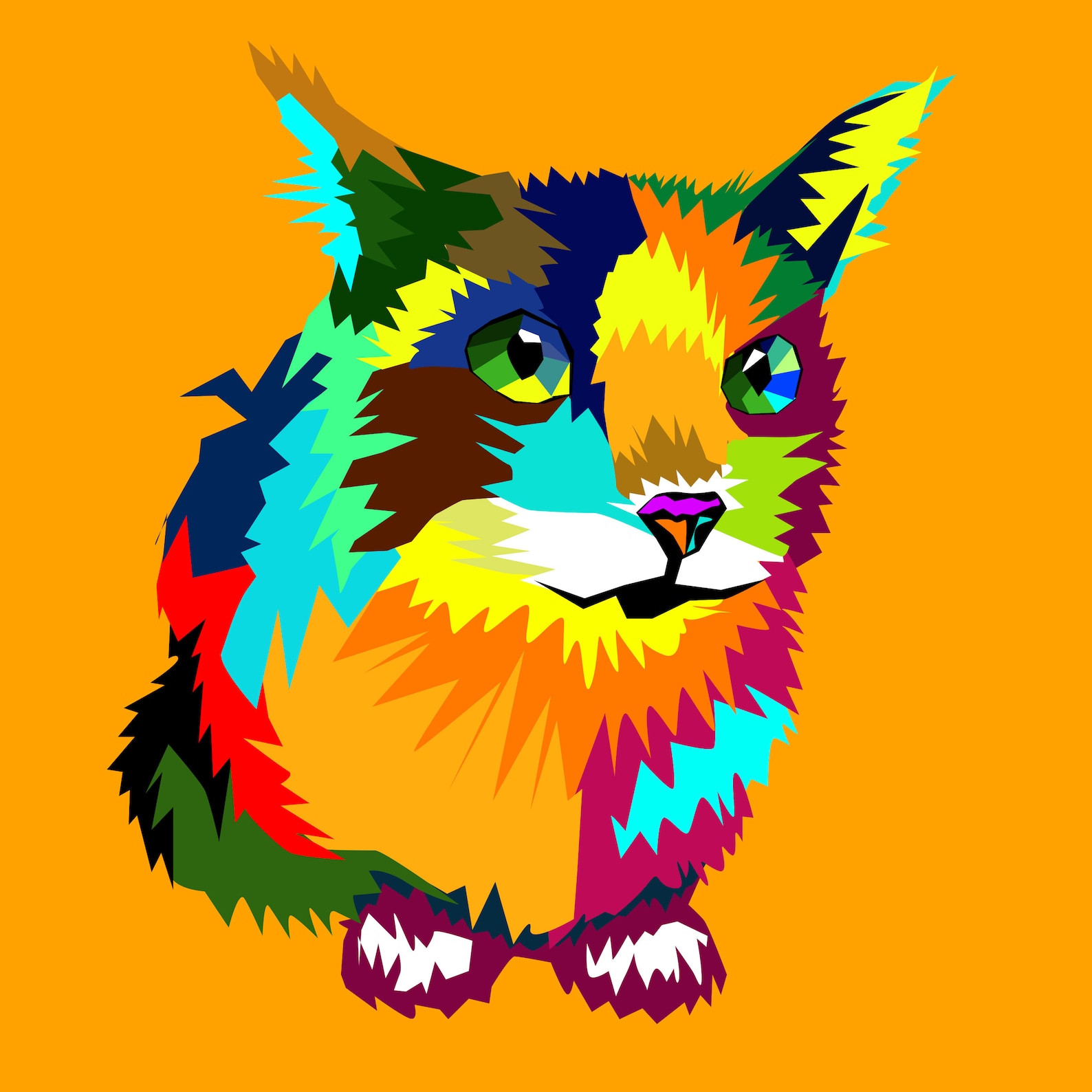Custom WPAP Pet Portrait / Wedha Pet Portrait / Wpap Art - Etsy